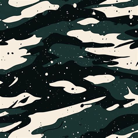 Dynamic Camouflage Pattern With Fluid Shapes Premium Ai Generated Image