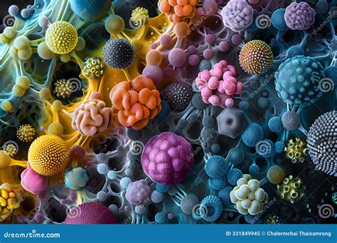 Electron Microscopy Of Parasite 1000x Zoom Generated Ai Royalty Free