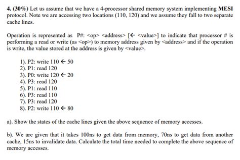 430 Let Us Assume That We Have A 4 Processor