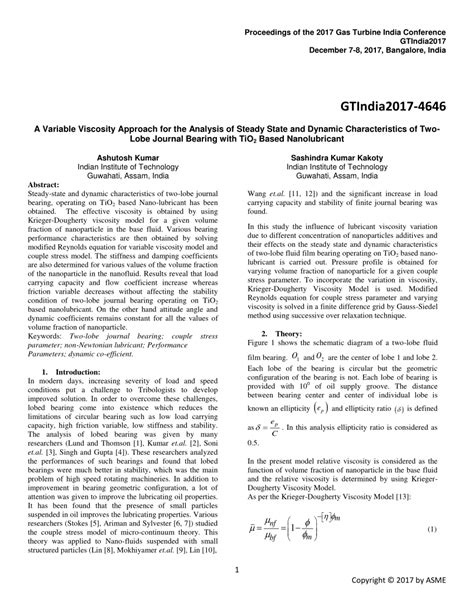 pdf a variable viscosity approach for the analysis of steady state