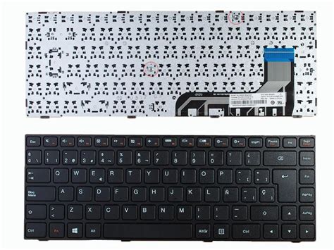 New SP Laptop Keyboard For LENOVO Ideapad 100 14 BLACK FRAME BLACK Win8 Repair Notebook