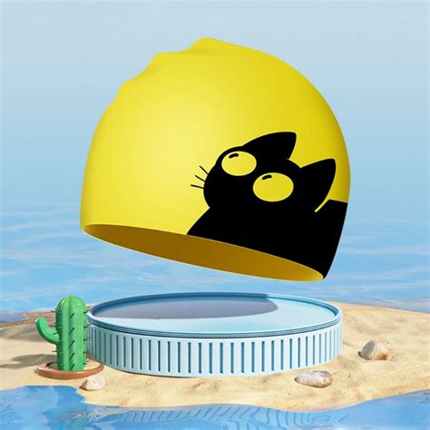 Badu Bg Детски шапки за плуване за деца деца момчета и момичета Силиконова водоустойчива