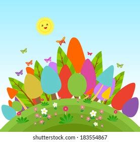 Landscape Tree Stock Vector Royalty Free Shutterstock