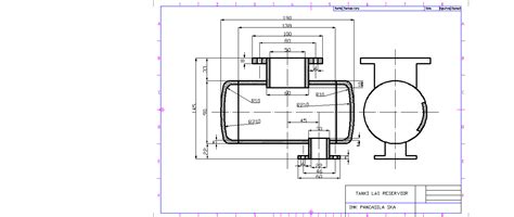 Techdrawing Drawing Reservoir Tank