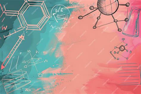 A Drawing Of A Scientific Formula And A Mathematical Formula On A Blue