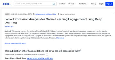Facial Expression Analysis For Online Learning Engagement Using Deep Learning