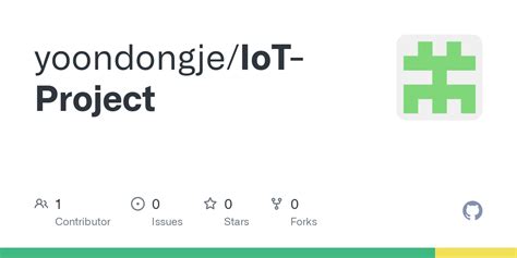 GitHub Yoondongje IoT Project