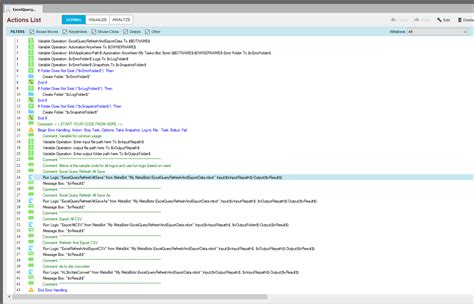 excel query refresh and export data bot store