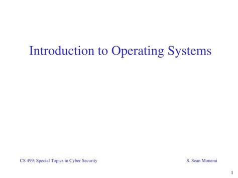 Ppt Introduction To Operating Systems Powerpoint Presentation Free