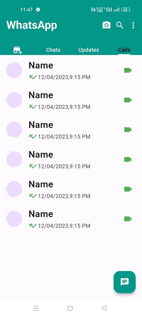 Sher Hasan On Linkedin My First Flutter Project Whatsapp Ui