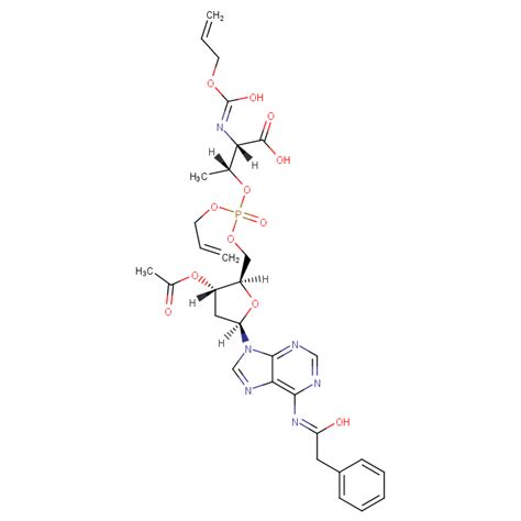 N Allyloxycarbonyl O 3 O Acetyl 6 N Phenylacetyl 2 Deoxyadenosyl Allyl Phosphato L Threonine