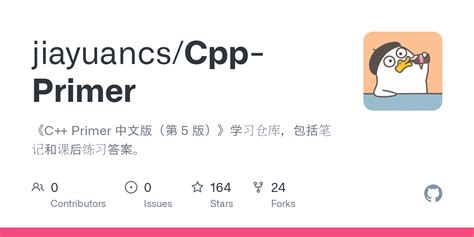 Cpp Primer Notes Ch Md At Master Jiayuancs Cpp Primer GitHub