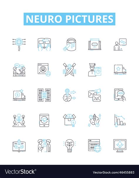 Neuro Pictures Line Icons Set Neuroimage Vector Image