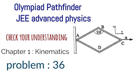 Olympiad Problem Check Your Understanding Hinged Rods Kinematics Problem YouTube