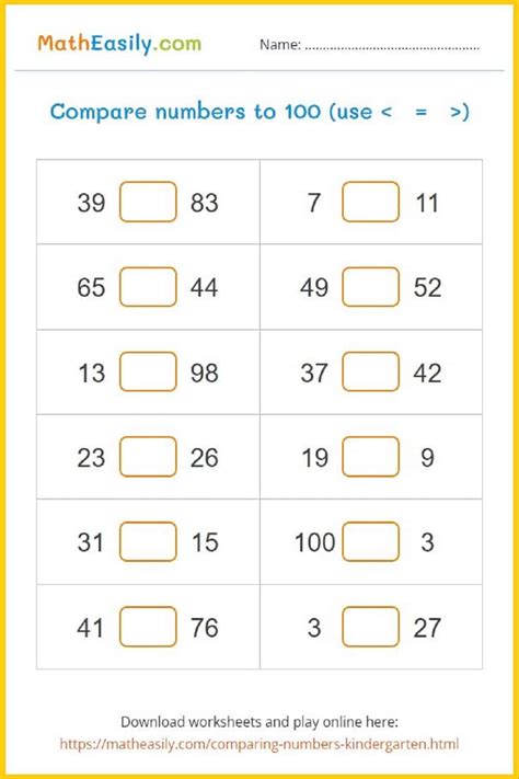 Comparison Worksheet For Ukg Kindergarten Worksheets