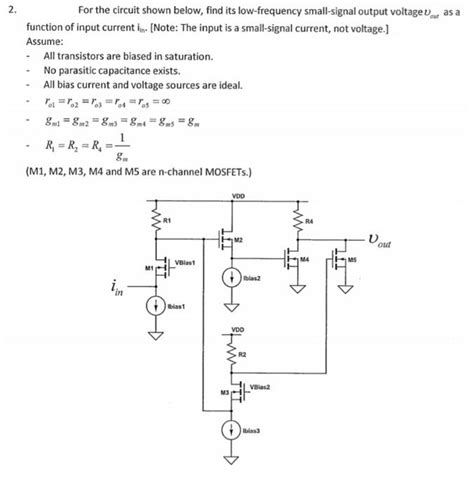 Solved For The Circuit Shown Below Find Its Low Frequency Chegg