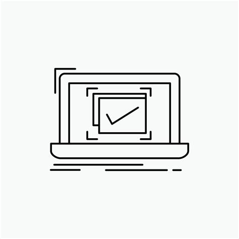 System Monitoring Checklist Good Ok Line Icon Vector Isolated Illustration 13009587 Vector