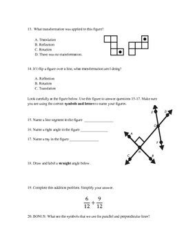Geometry Study Guide By Kel S Creations Teachers Pay Teachers