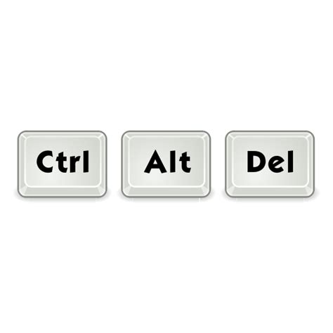 Free Svg Ctrlaltdelete Key Combination Vector Clip Art Nohatcc