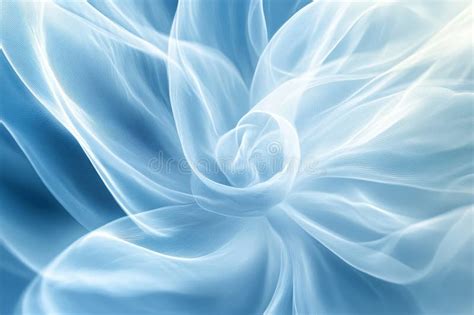 Abstract Flowing Blue And White Fabric Texture With Soft Waves Stock Illustration Illustration