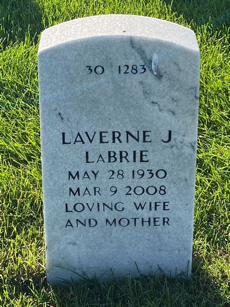 Laverne J Labrie 1930 2008 Find A Grave Memorial