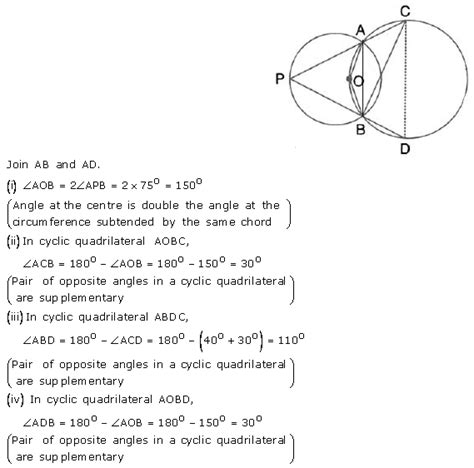 Selina Concise Mathematics Class 10 Icse Solutions Circles Artofit