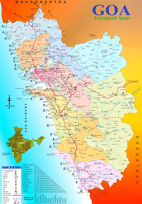 Goa Map India Discover Goa With Detailed Maps