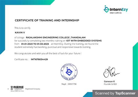 Kavin V On Linkedin Completed My 2 Month Internship On Iot With