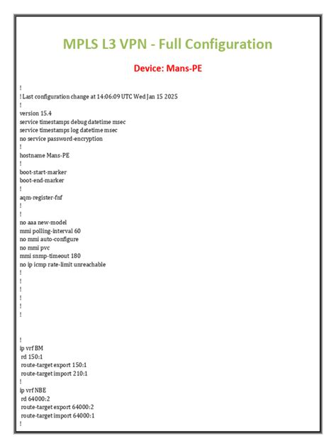 Mplsl3vpnfullconfigurations Pdf Ip Address Networking