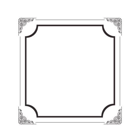Download Ornate Rectangular Frame With Versatile Border Frames Online
