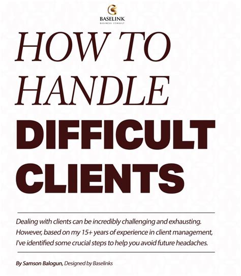 How To Manage Client Relationships Samson Balogun Posted On The Topic