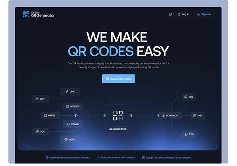 Qr Code Generator Saas Uiux Behance
