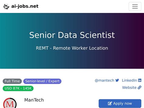 Hiring Senior Data Scientist Remote Raimljobs