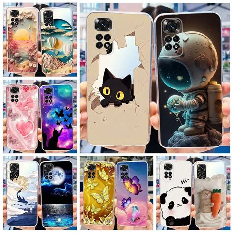 For Xiaomi Poco M4 Pro 4g Case Cute Astronaut Cartoon Cover Soft