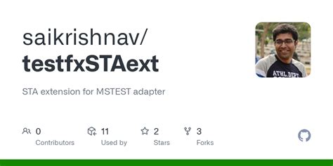 Github Saikrishnavtestfxstaext Sta Extension For Mstest Adapter