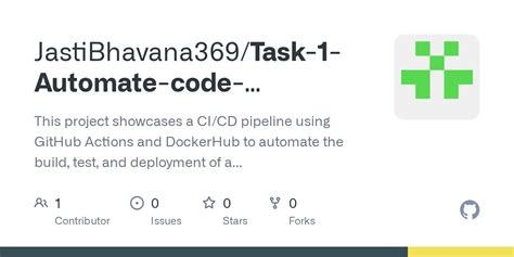 Github Jastibhavana369 Task 1 Automate Code Deployment Using Ci Cd Pipeline This Project