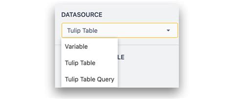 Interactive Table Widgets