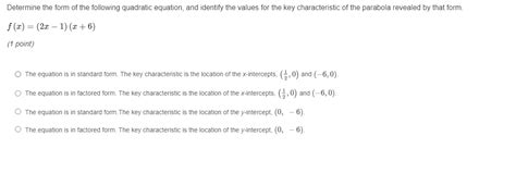 Solved Chris Is Asked To Graph The Quadratic Function F X Chegg