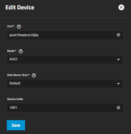 Adding And Managing VM Devices TrueNAS Documentation Hub