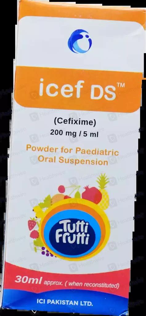 Icef Ds 200mg 5ml 30ml Oral Suspension Price In Pakistan Uses Dosage Side Effects