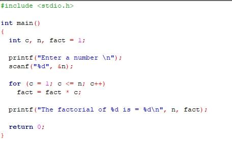 Program To Calculate Factorial Of A Number Computer Languages Clcoding