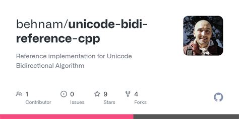 Github Behnamunicode Bidi Reference Cpp Reference Implementation For Unicode Bidirectional