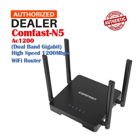 COMFAST CF-N5 AC1200 High Speed 1200Mbps WiFi Router (Dual Band Gigabit ...