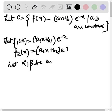 solved is the given set taken with the usual addition and scalar