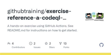 GitHub Githubtraining Exercise Reference A Codeql Query A Hands On Exercise Using GitHub