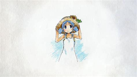 Download Nichijou Summer Mio Wallpaper