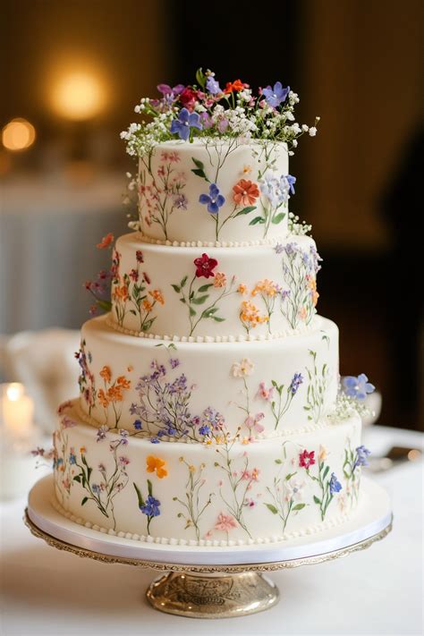 60 Floral Wedding Cake Ideas Wedding Cake With Flower Design