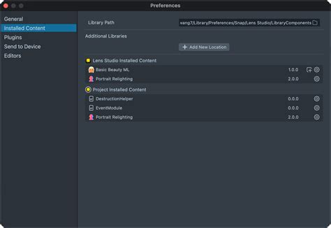 Asset Library Snap For Developers