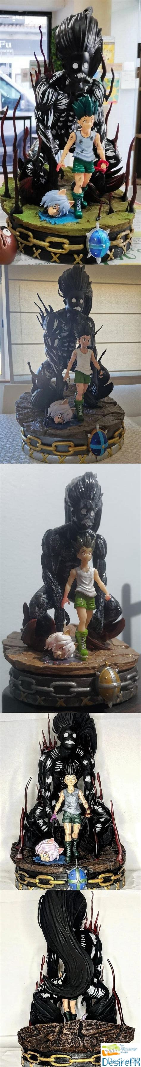 Download Hunter X Hunter Enraged Gon Diorama 3d Print Desirefxcom