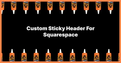 Create A Custom Sticky Menu With Squarespace Ryan Dejaegher